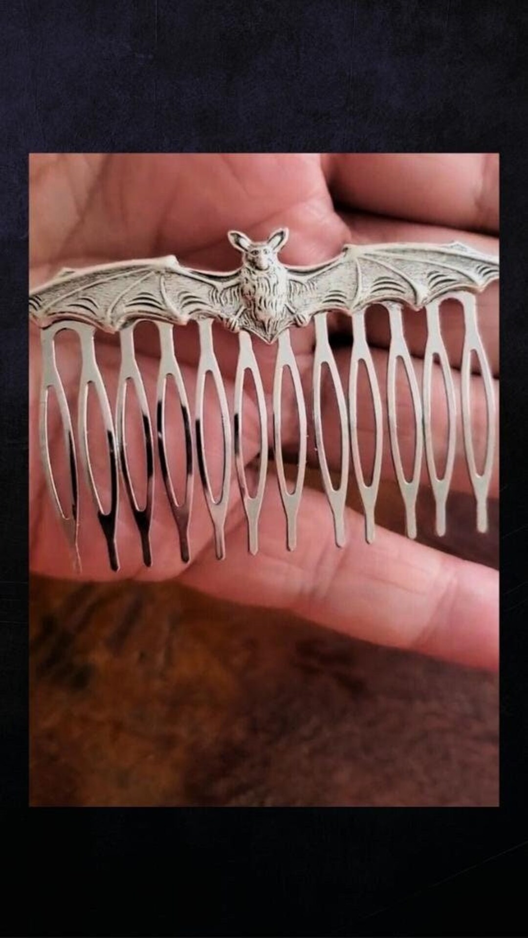 Bat Hair Comb | Vampire Bat Haircomb | Gothic Hair Accessories | Tween ...