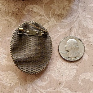 African Lady Cameo Brooch Pin Black Brown Lady Girl Female Tribal ...