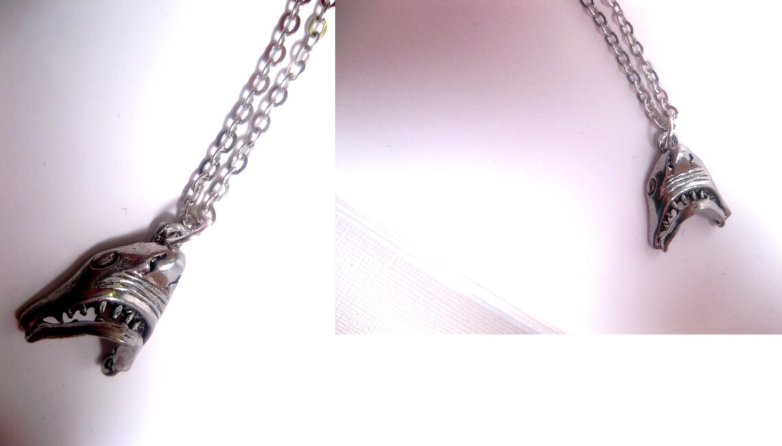 Whale Shark Mouth Necklace Bite Me Charm Shark Teeth Tooth | Etsy