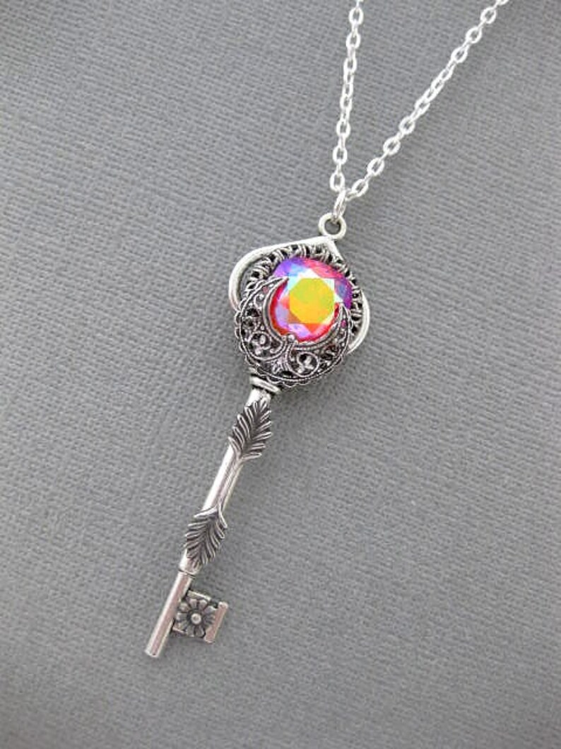 Skeleton Key Necklace Fantasy Magic Necklace Disney Aladdin | Etsy