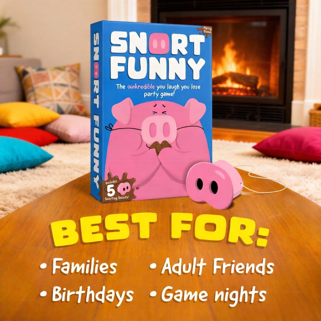 Snort Funny Pig Nose – Family Party Game, You Laugh You Lose - Etsy