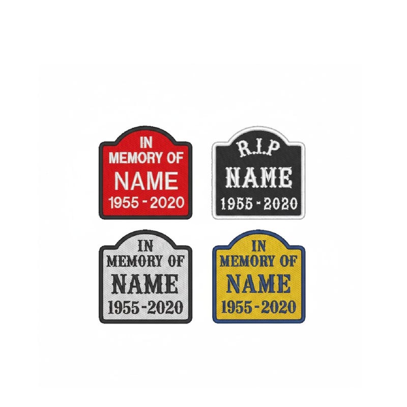 Biker Memorial Patch - Etsy