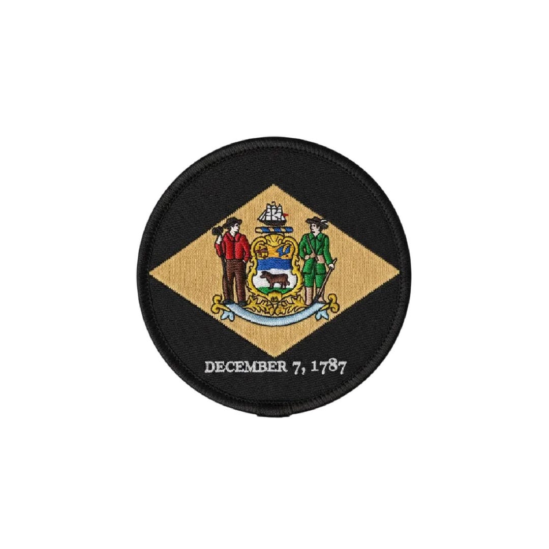 Delaware State Flag Embroidered Patch - Etsy