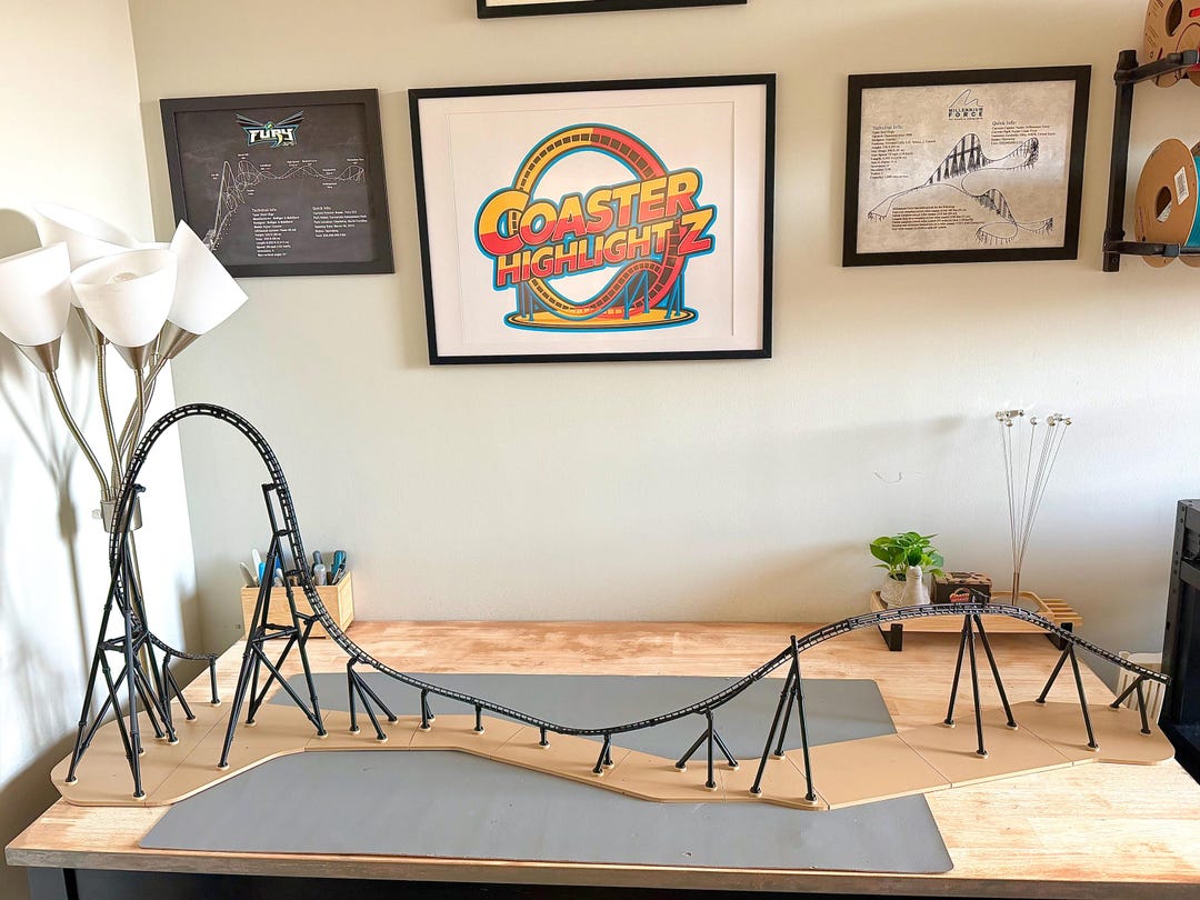 The Raptor Pack Roller Coaster Model Kit - Etsy