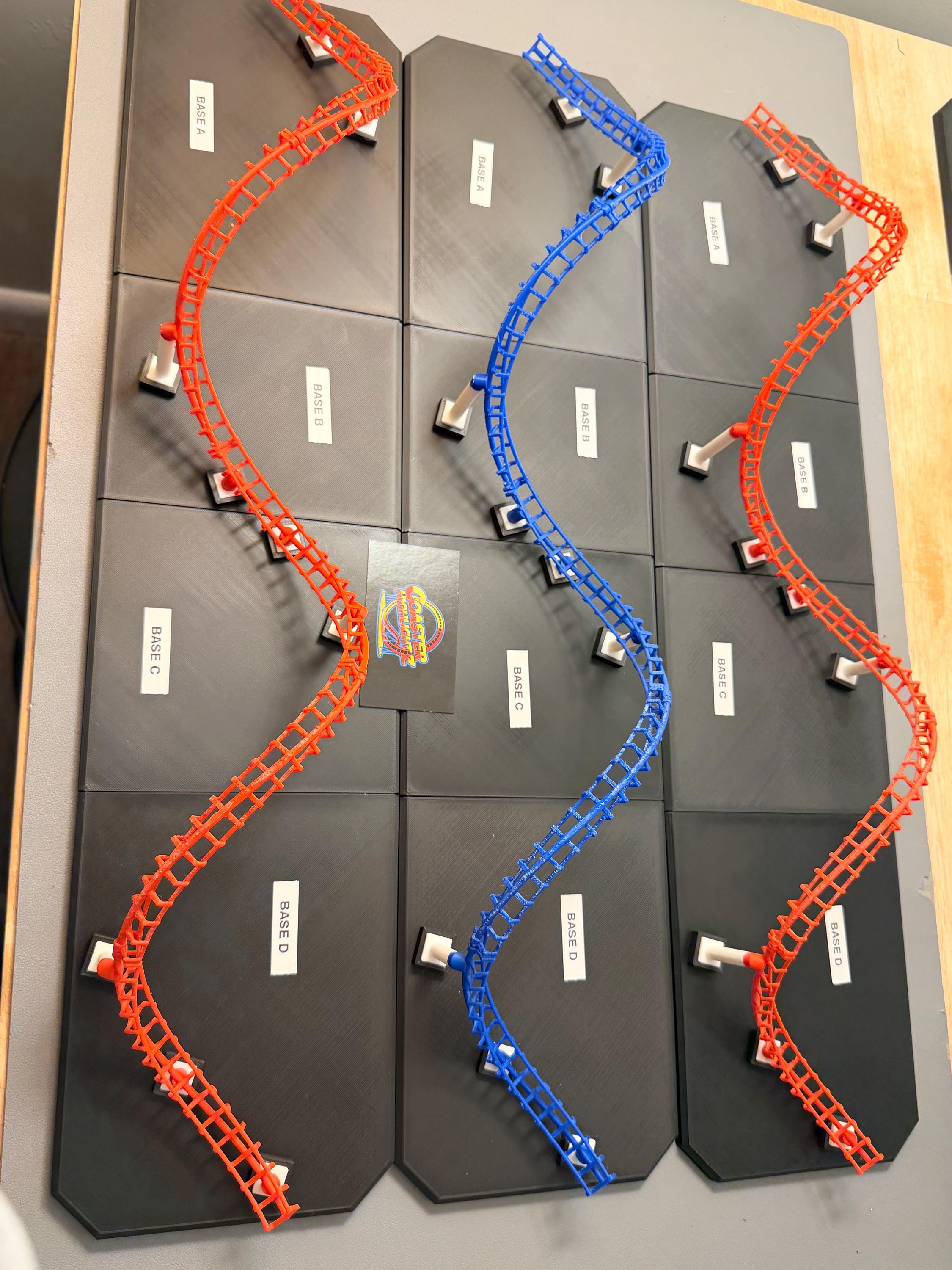 The Double Classic (arrow Corkscrew Inspired) Roller Coaster Model Kit ...