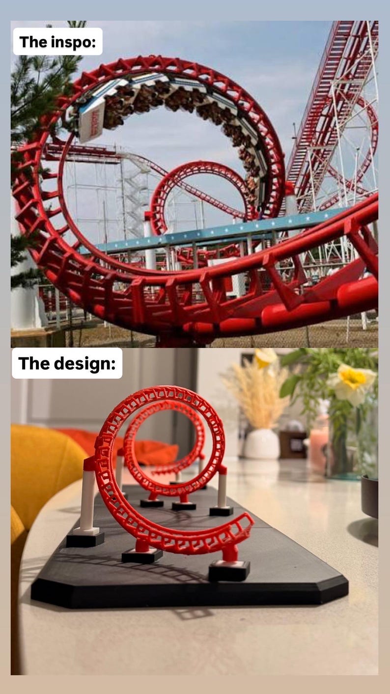 The Double Classic (arrow Corkscrew Inspired) Roller Coaster Model Kit ...