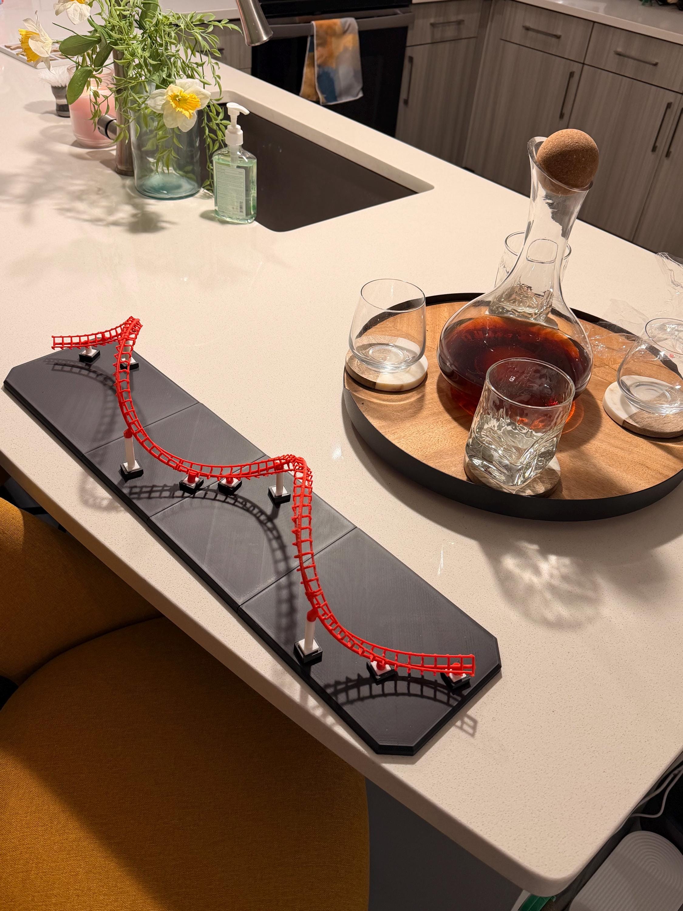 The Double Classic (arrow Corkscrew Inspired) Roller Coaster Model Kit ...