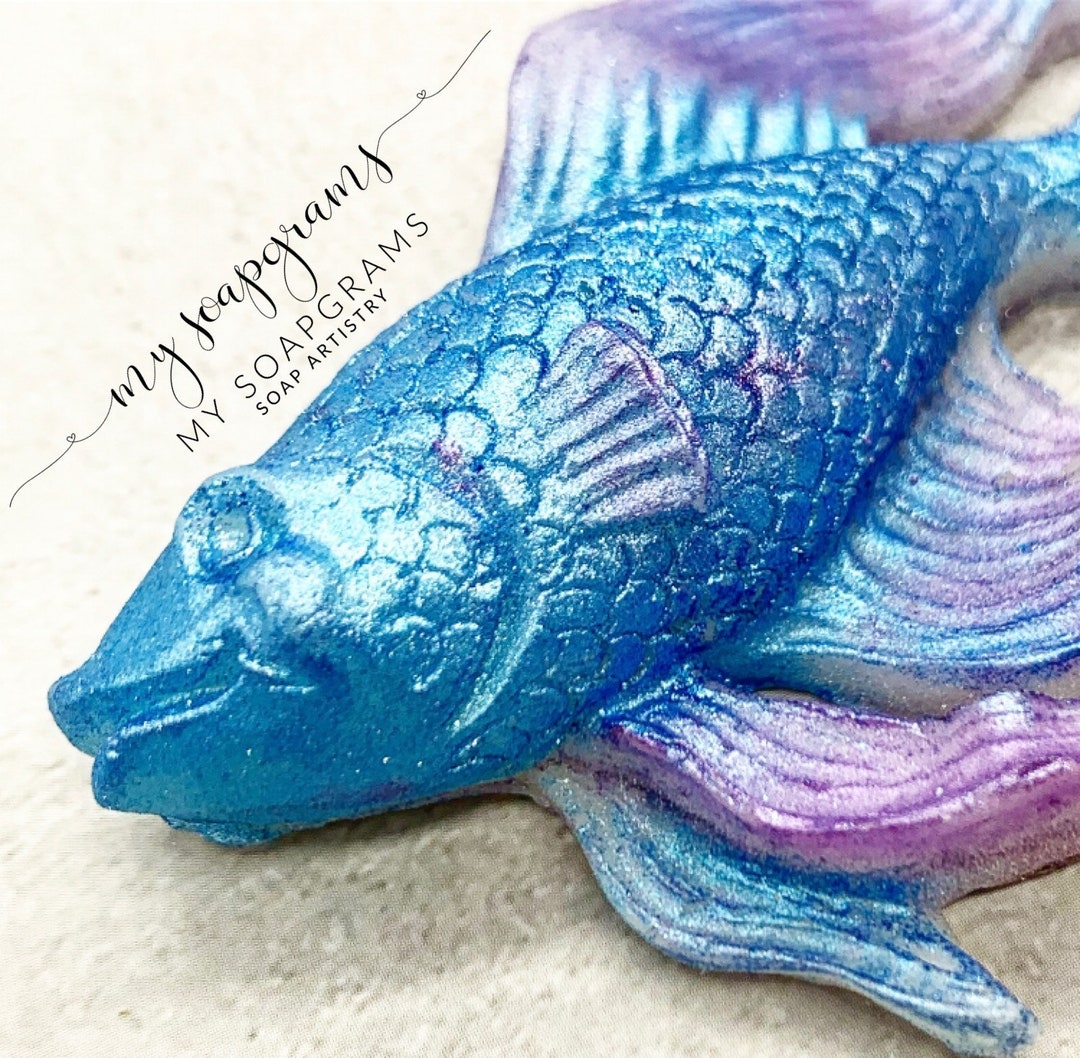 Fish Soap Set Fighting Siamese Fish Soaps / Decorative Fish Soap / Fish ...