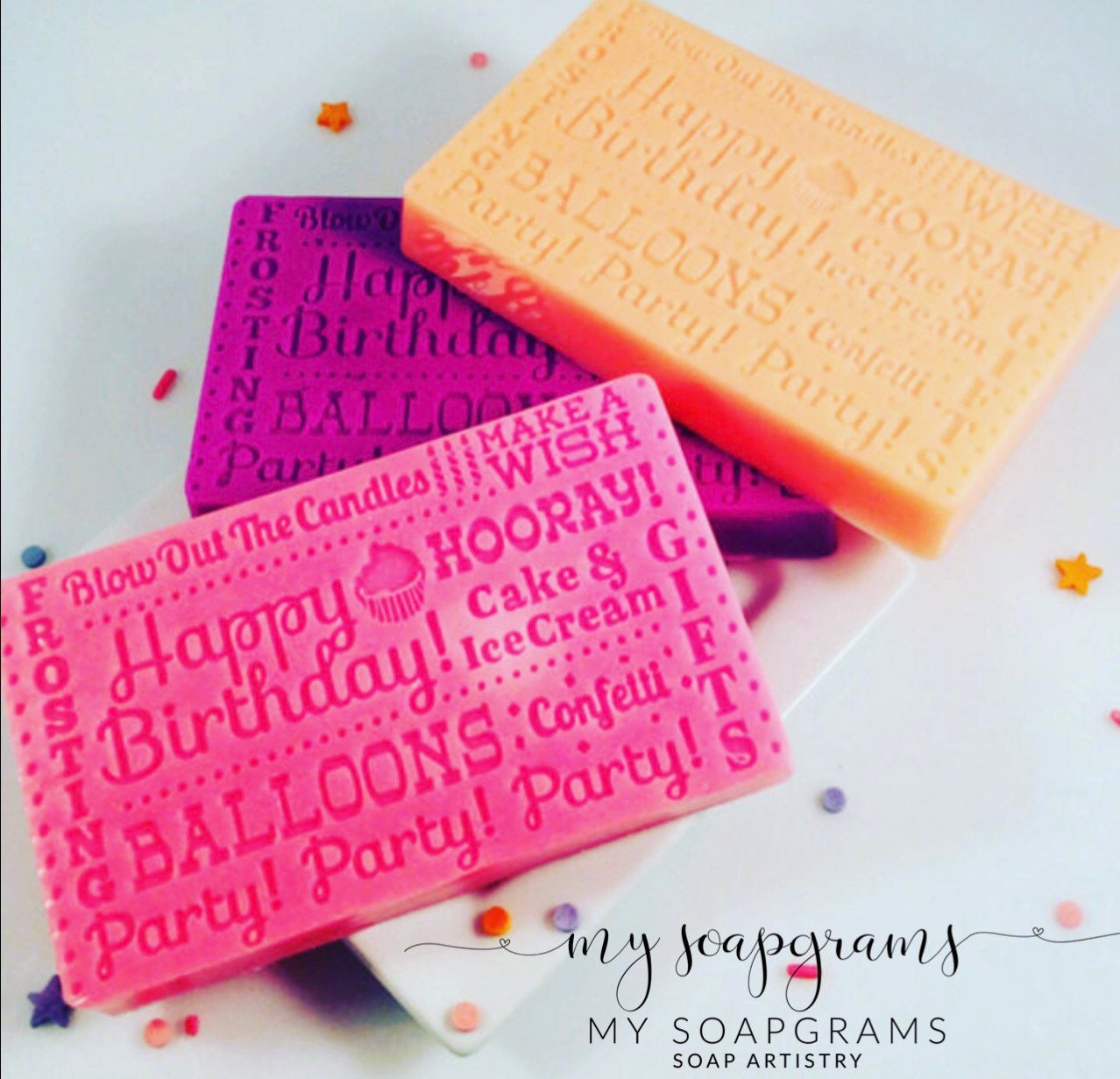 10 Happy Birthday Soap / Birthday Favors / Birthday Party | Etsy