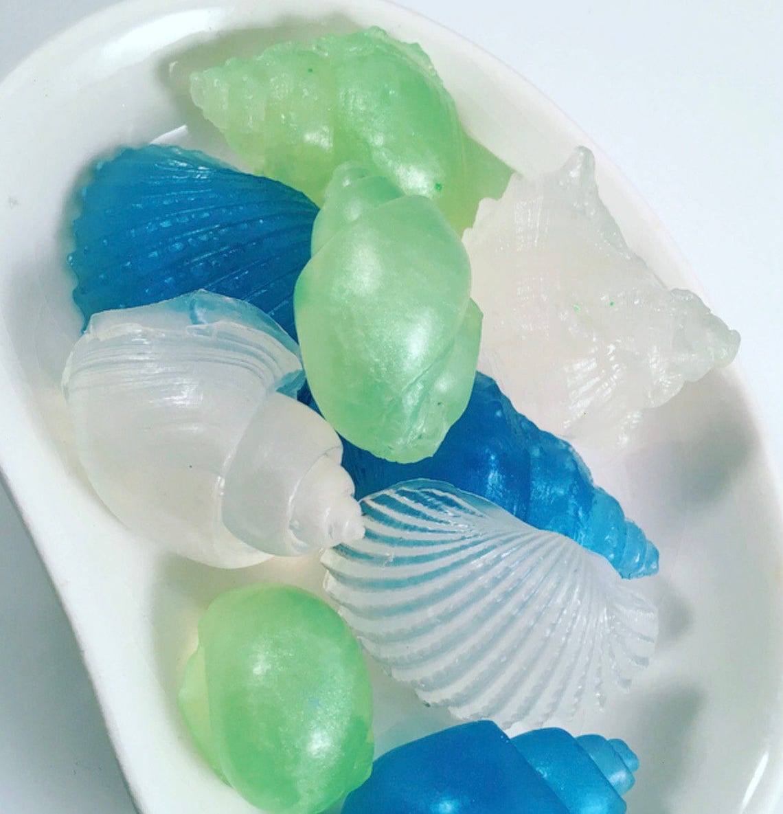 Sea Glass Soap Sea Shell Soap Blue Soap Green Soap Self Care - Etsy