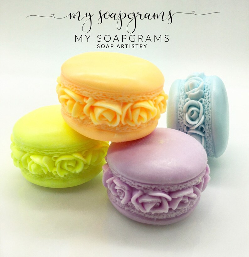 Macaron Soap Set Hostess Soap Macaron Gift Set Rose Macaron - Etsy