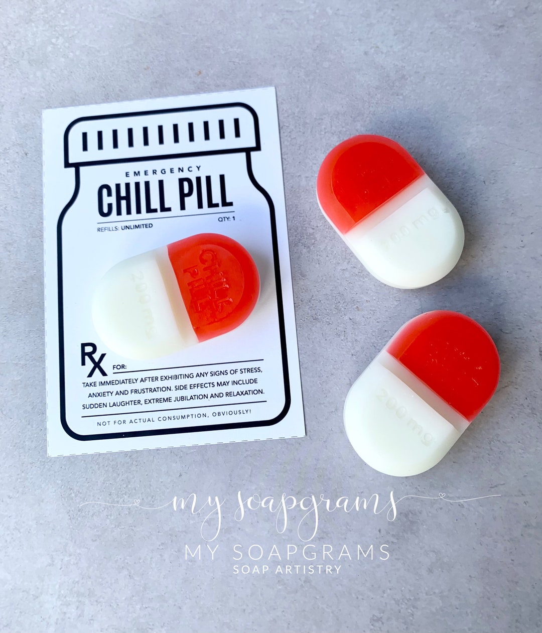 Chill Pill Soap Teacher Gift Co-worker Chill Pill Gift Party Favors Rx ...