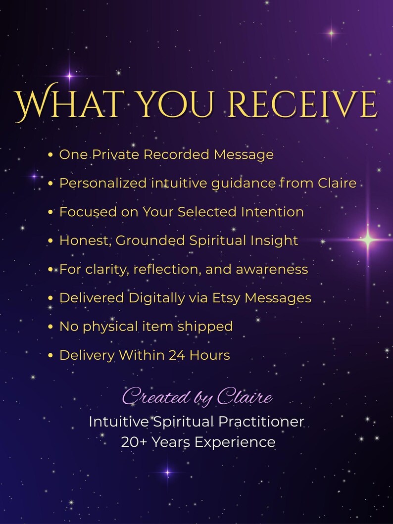 Intuitive Guidance Session: Life Path and Career Focus (audio Delivered ...