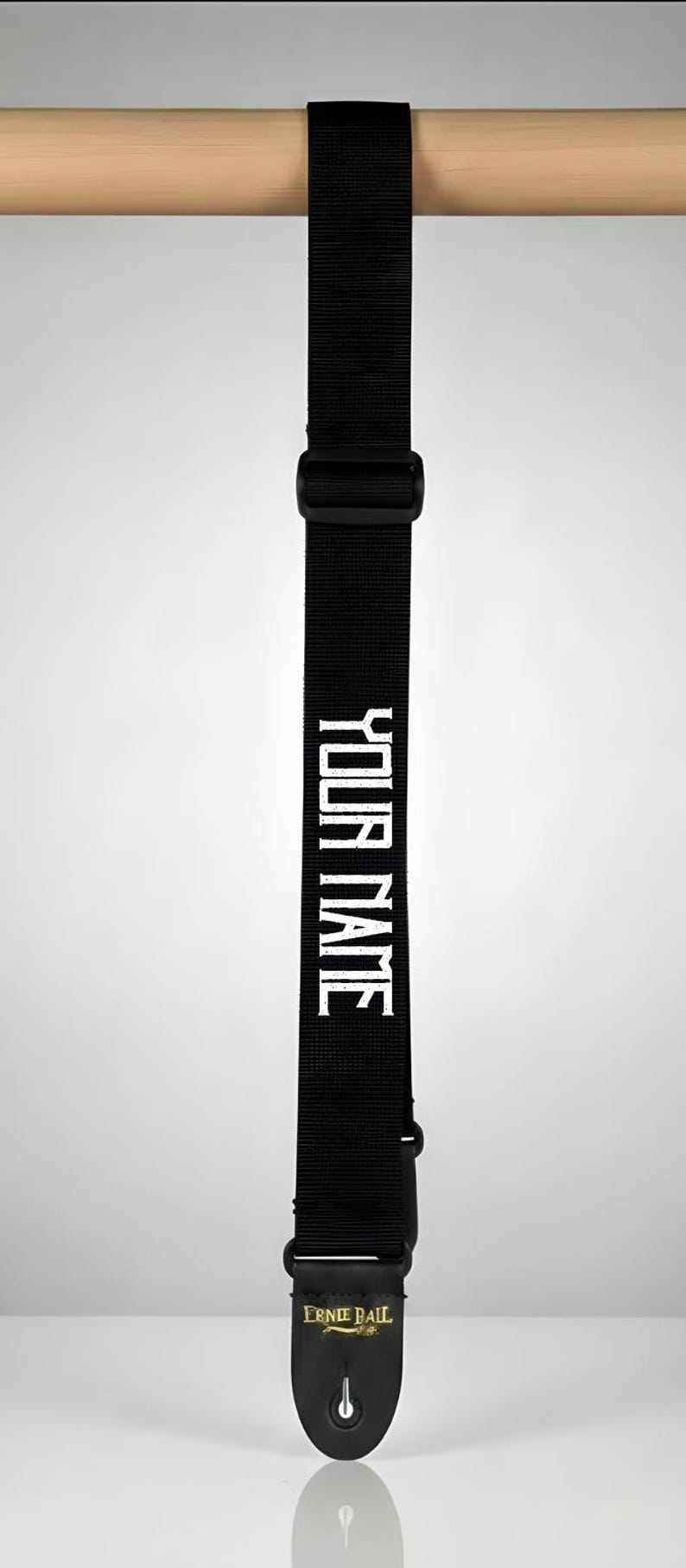 Personalized Guitar Strap, Custom Band Logo, Musician Gift - Etsy UK