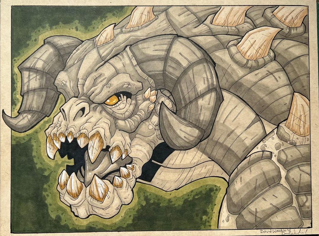 Deathclaw Fallout Original Fan Artwork - Etsy
