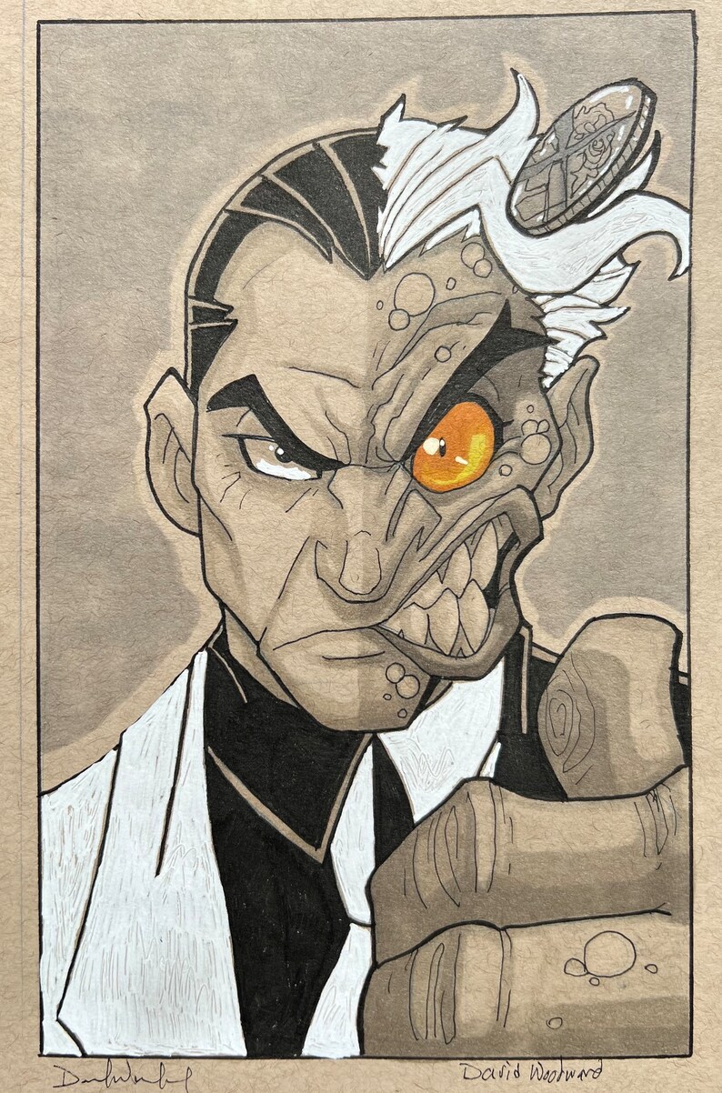 Two Face Original Fan Artwork - Etsy