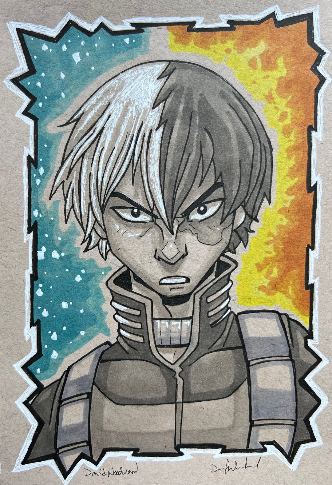 Shoto Todoroki My Hero Academia Original Fan Artwork - Etsy