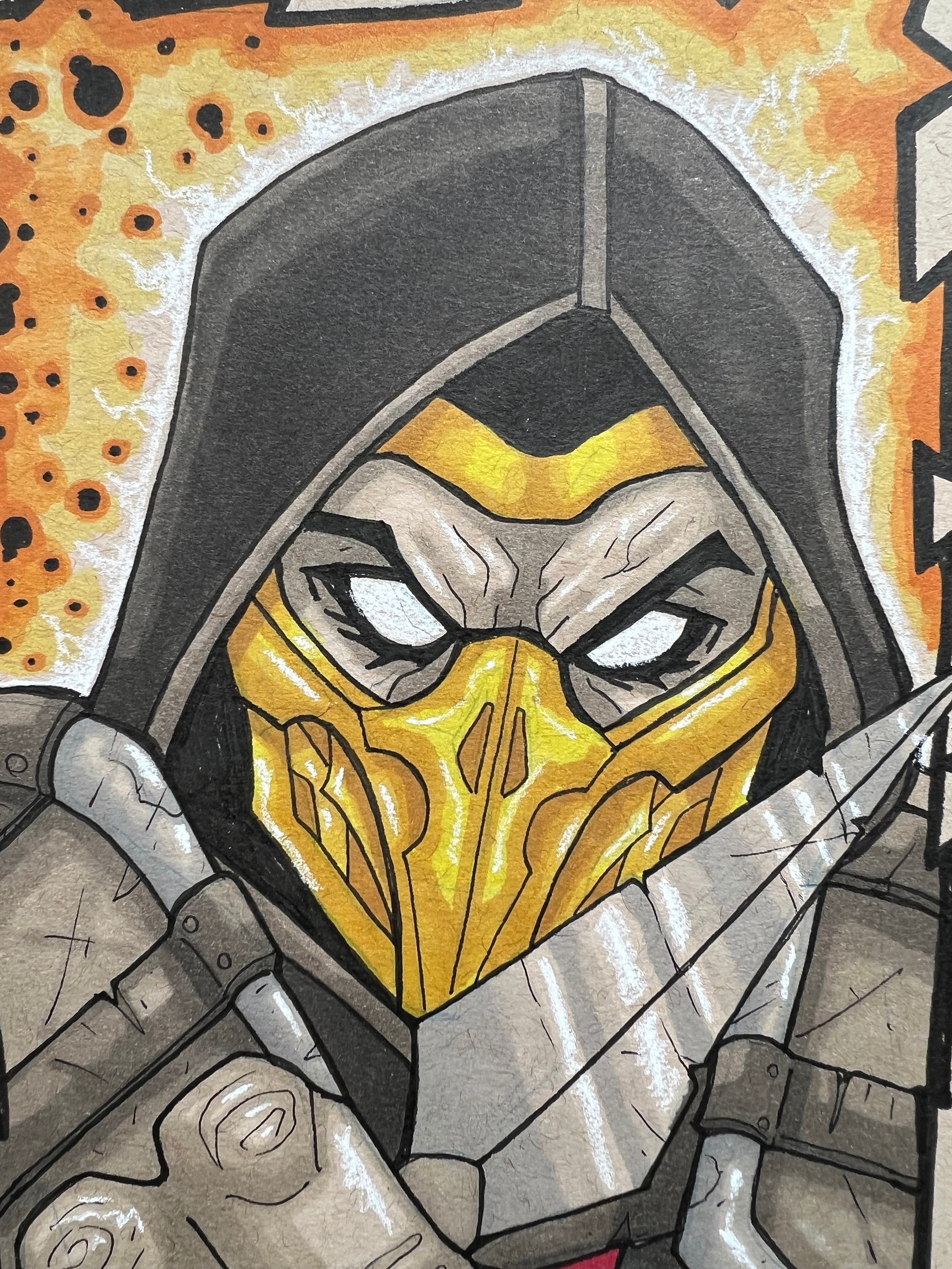 Mortal Kombat Scorpion Drawings Easy