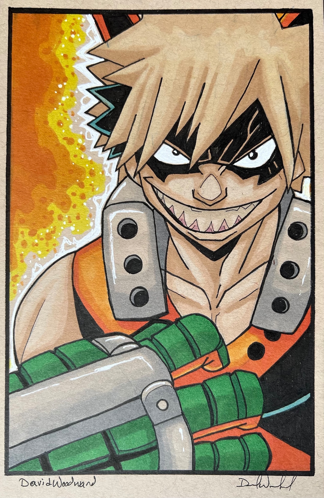 Bakugou From My Hero Academia Original Fan Artwork - Etsy