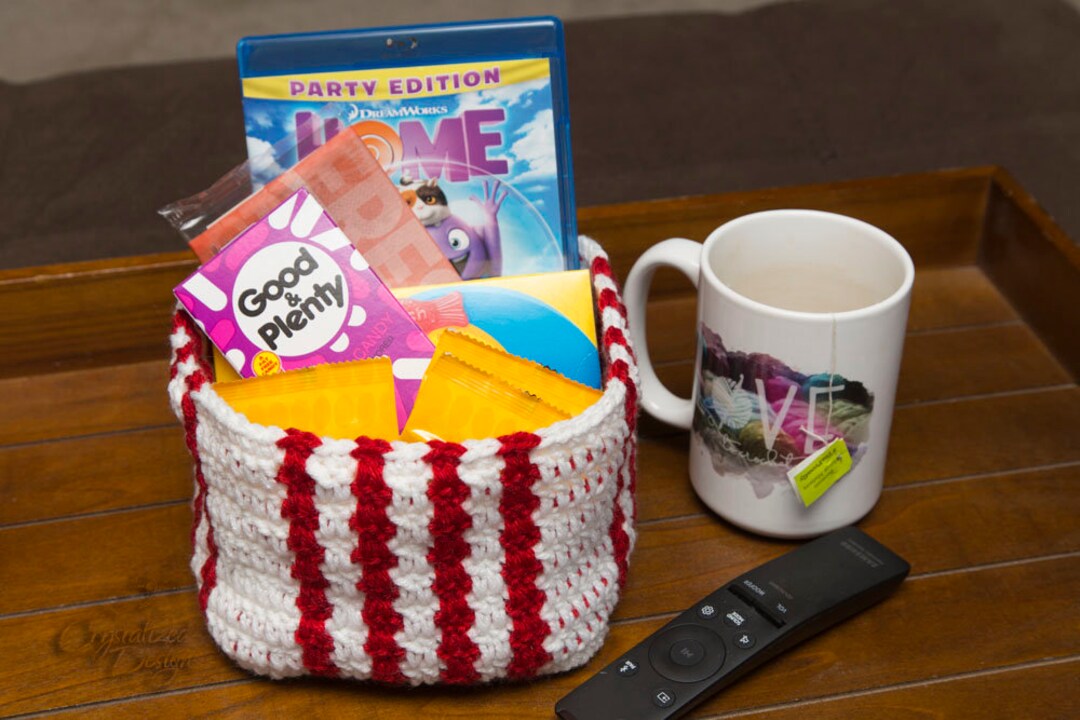 PDF Crochet PATTERN Movie Night Gift Basket - Etsy