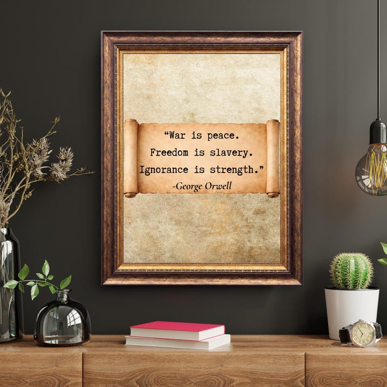 George Orwell Quote Print | Literary Wall Art (digital Download) - Etsy