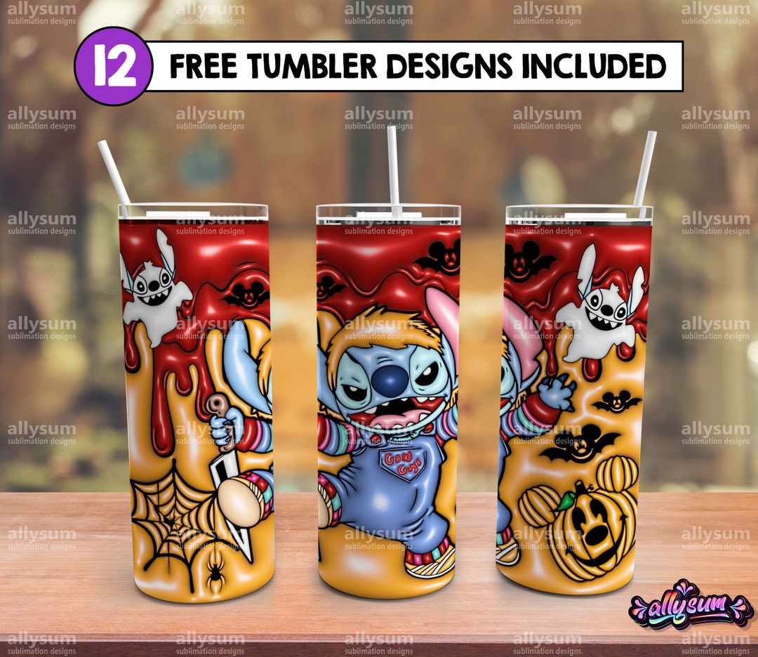 Cartoon Horror Inflated Puff Skinny Tumbler 20 Oz Sublimation - Etsy