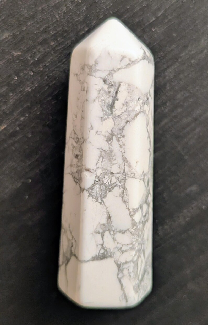 Howlite Crystal Tower - 18 Grams - Etsy