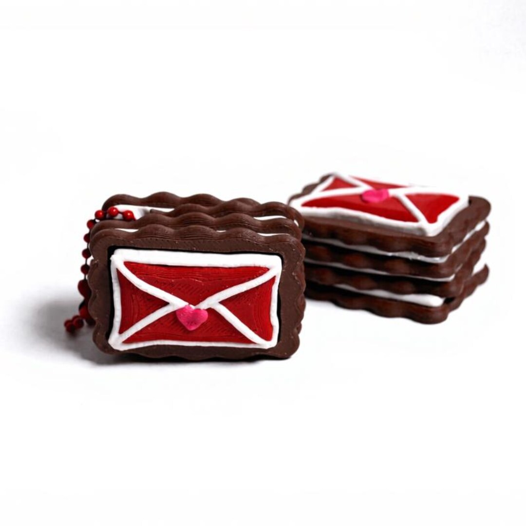 Love Note Sandwich Cookie Clicky Fidget Keychain - Etsy