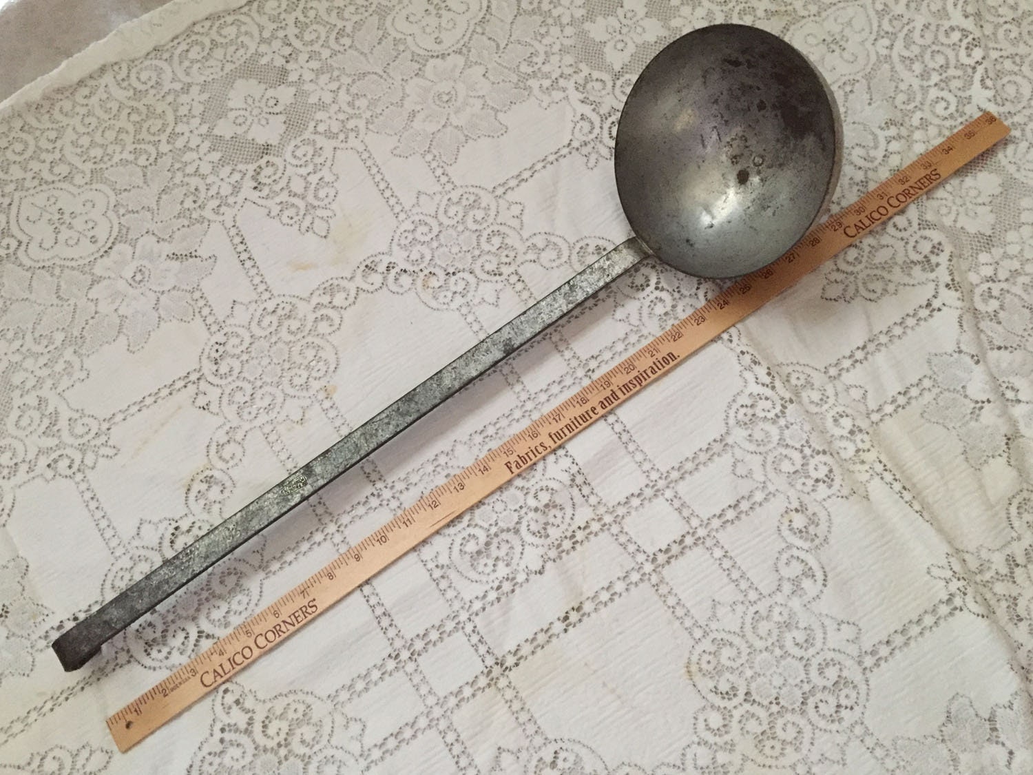 Antique French Primitive Huge Ladle - Water Dipper - Etsy