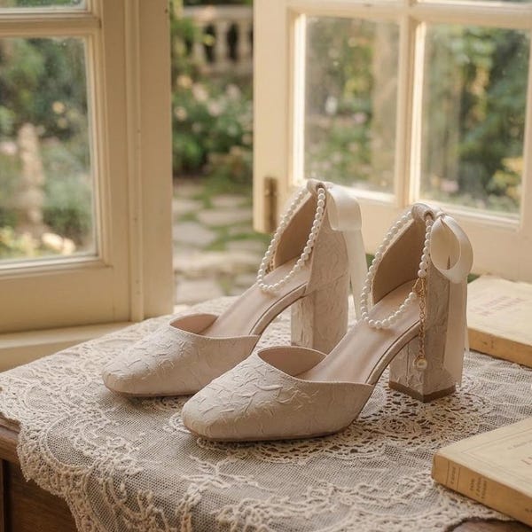 Vintage Ribbon Heels - Etsy