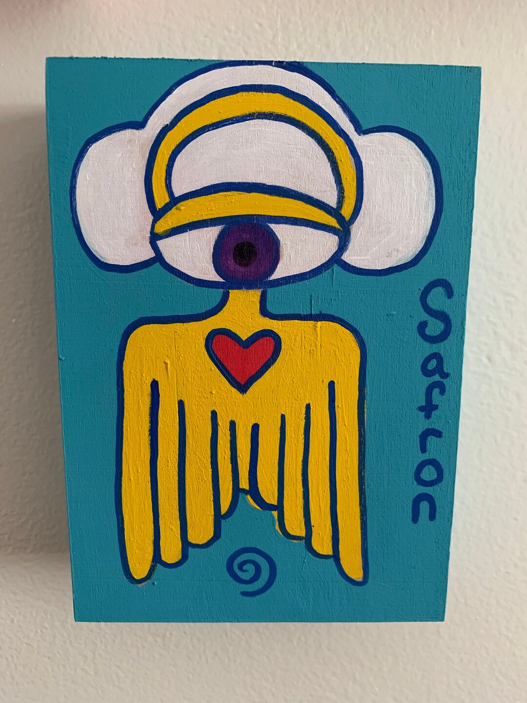 Safron of Love Painting - Becca Cook Art- Folk Art - Etsy