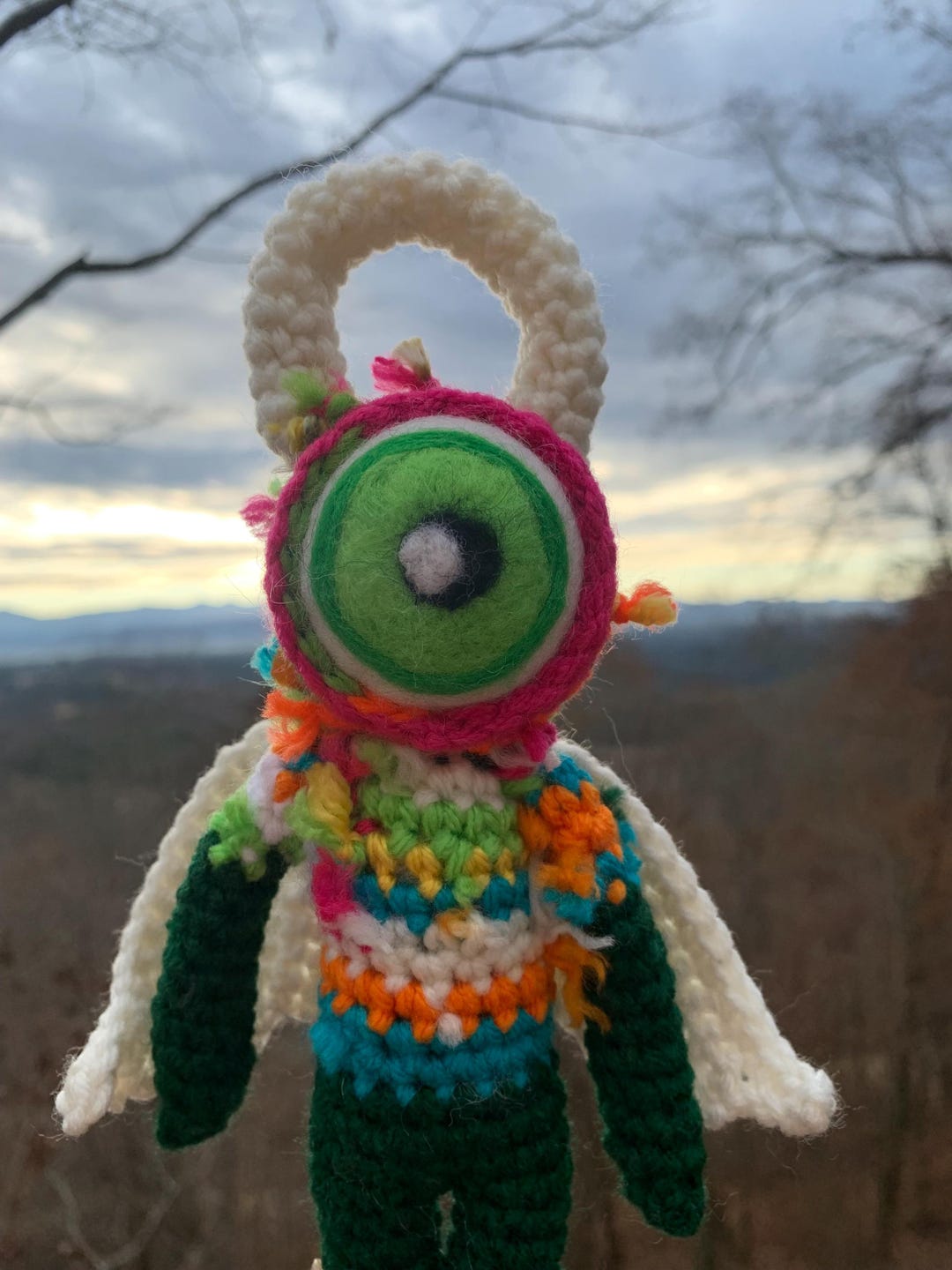 Scrappy Angel . Crochet Doll Handmade - Etsy