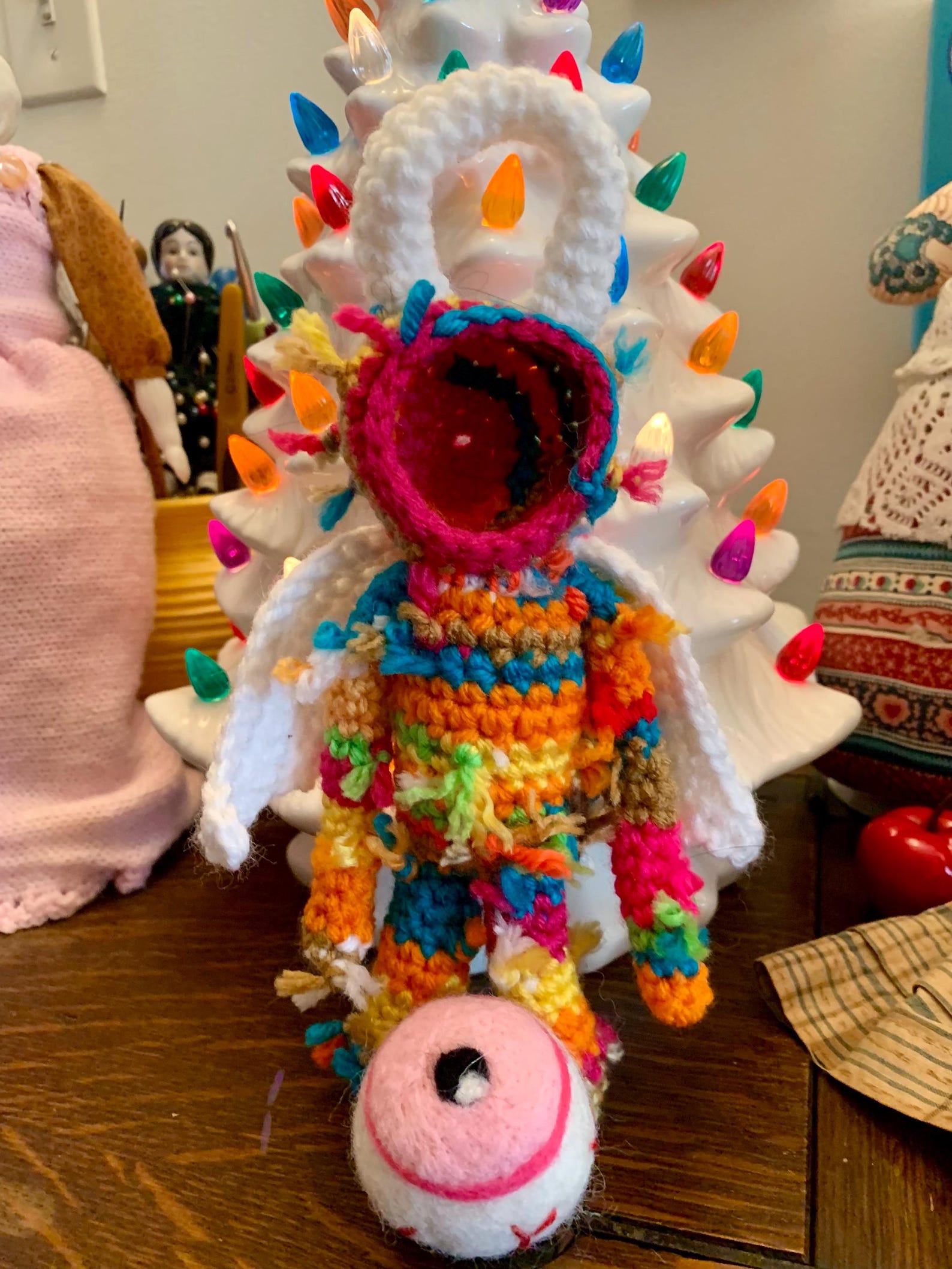 Scrappy Angel . Crochet Doll Handmade - Etsy