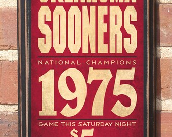 Ou Sooners Wall Art | Etsy