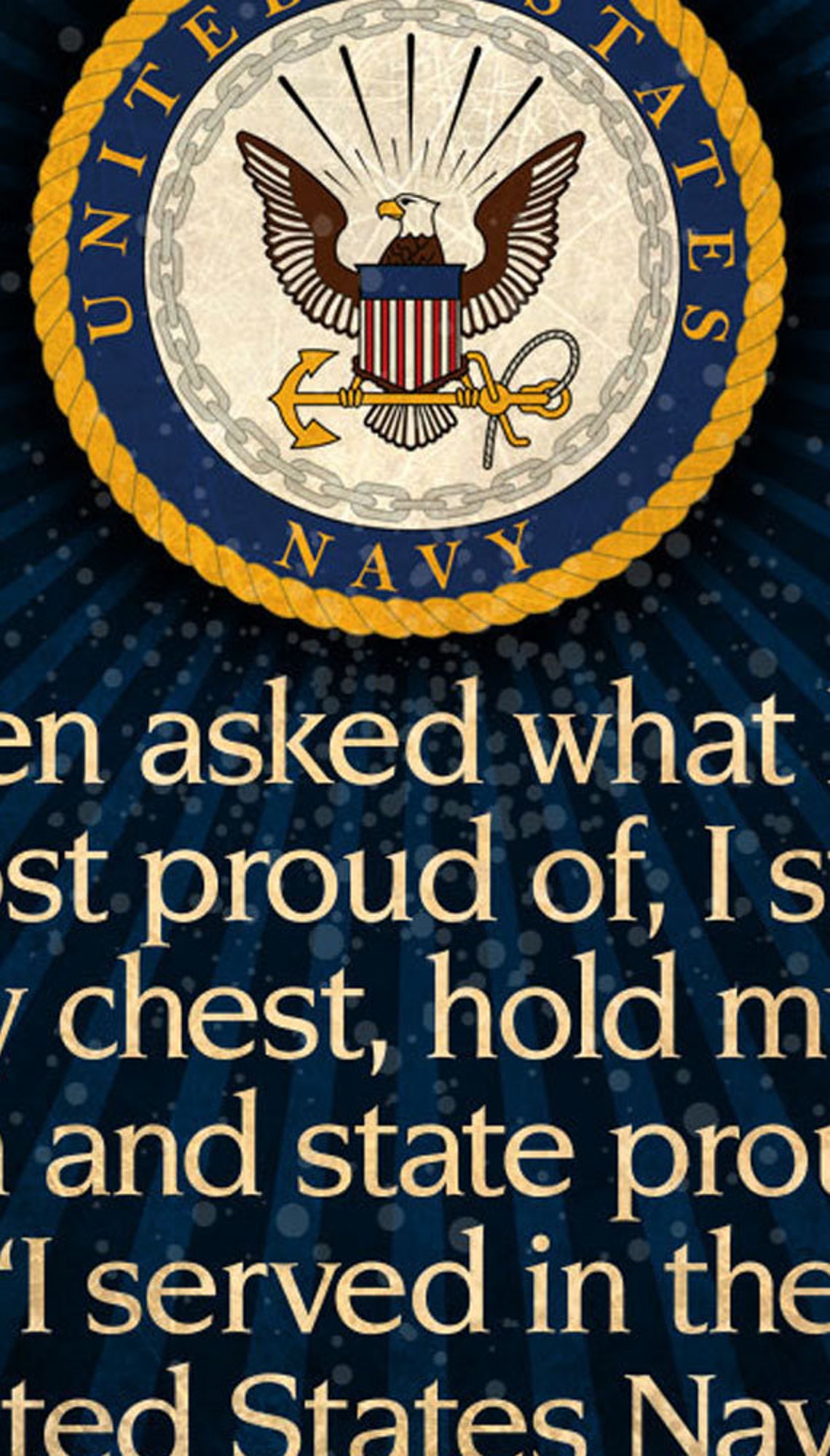 US Navy JFK Kennedy C Square Quote Proud to Serve Wall Art | Etsy