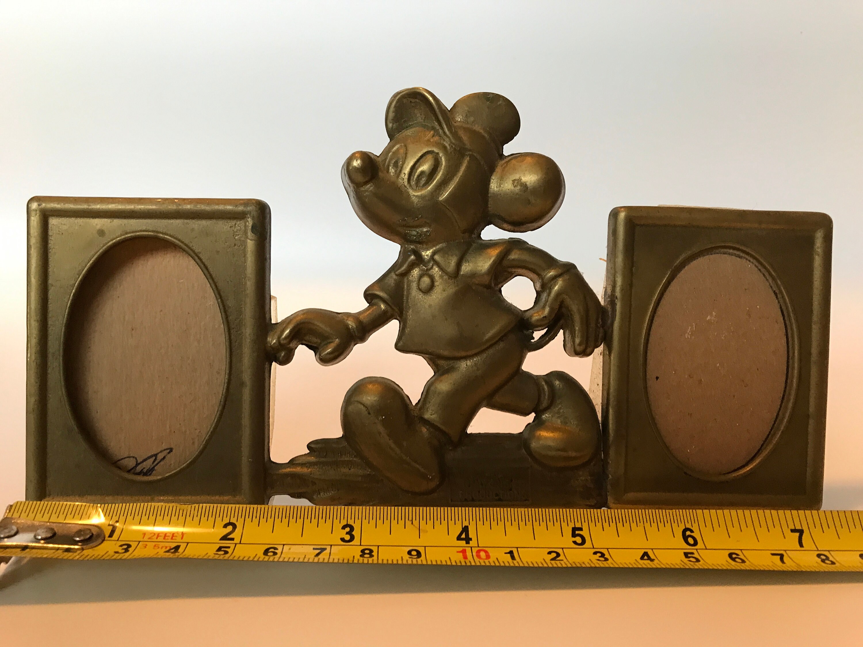 Vintage Brass Mickey Mouse Picture Frame - Etsy