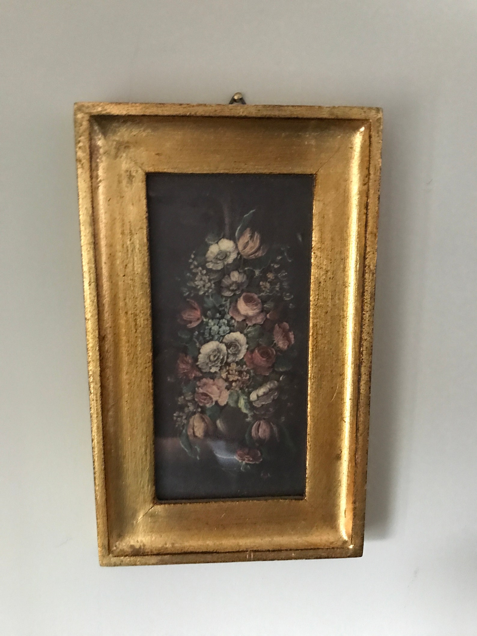 Two Small Vintage Prints, Flemish School Flowers G.B. - Florence Made ...