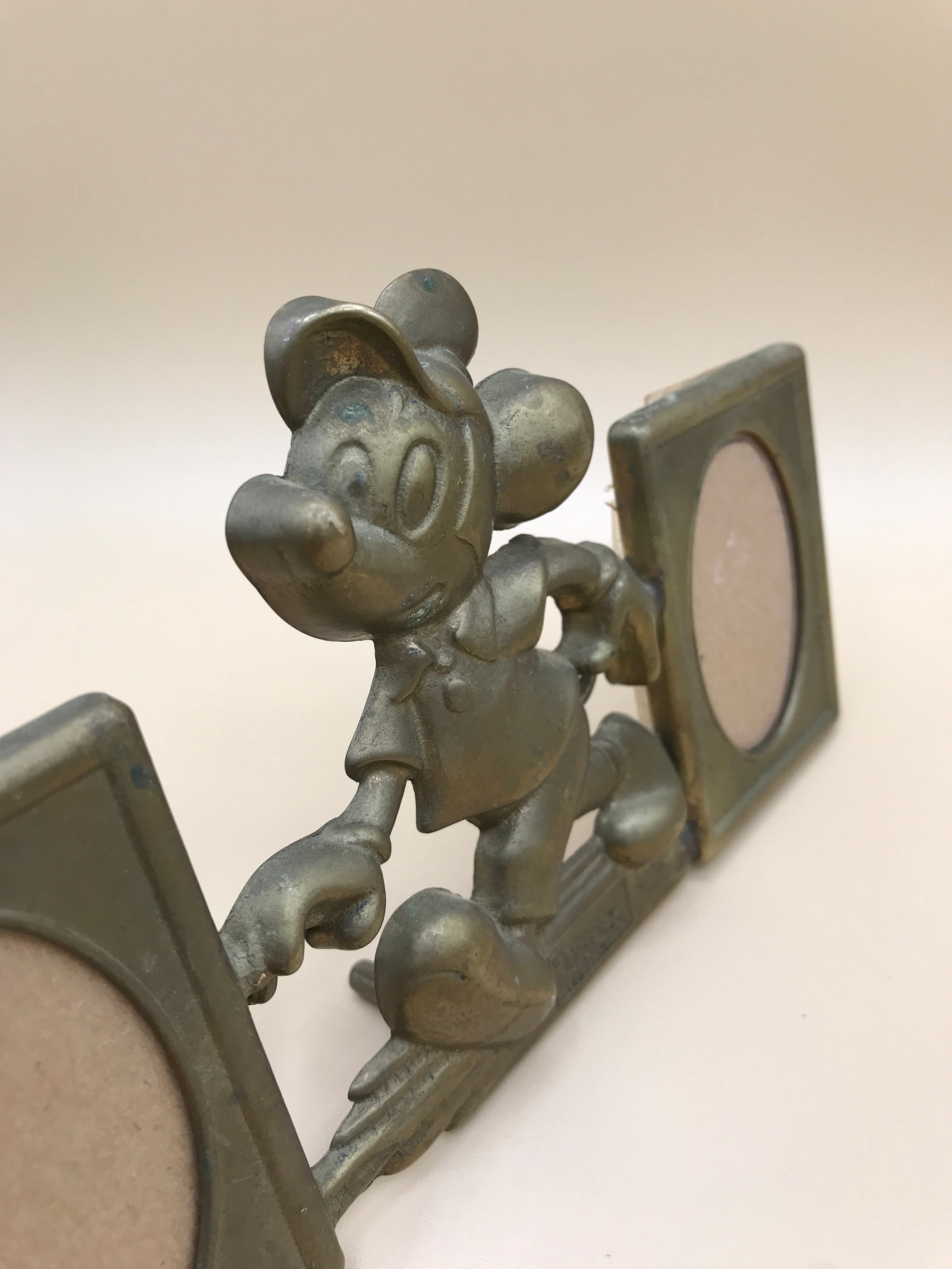 Vintage Brass Mickey Mouse Picture Frame - Etsy
