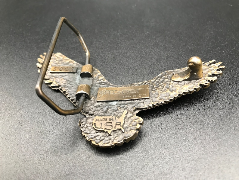 Spec-cast, Denver, Colorado 1981 Vintage Eagle Belt Buckle - USA ...