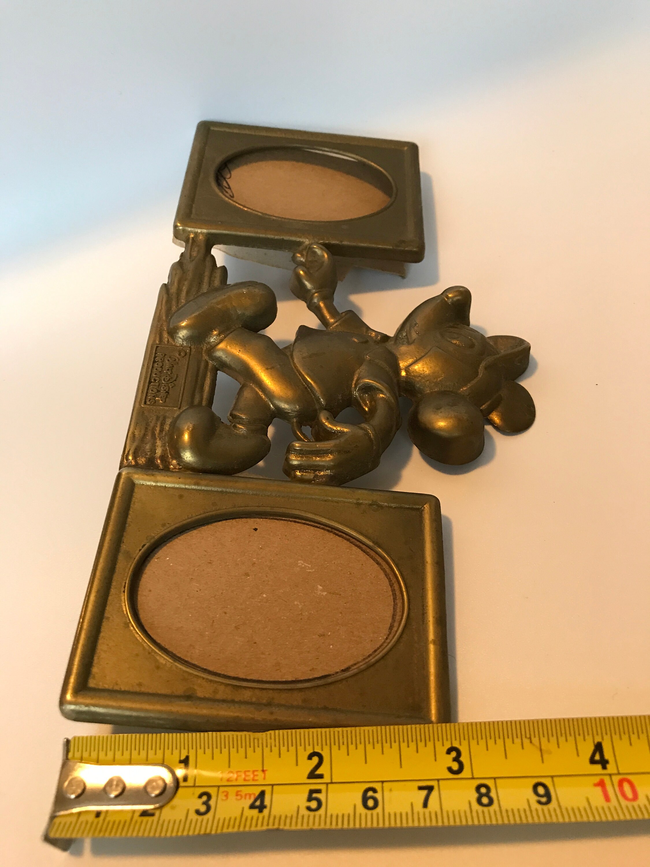 Vintage Brass Mickey Mouse Picture Frame - Etsy