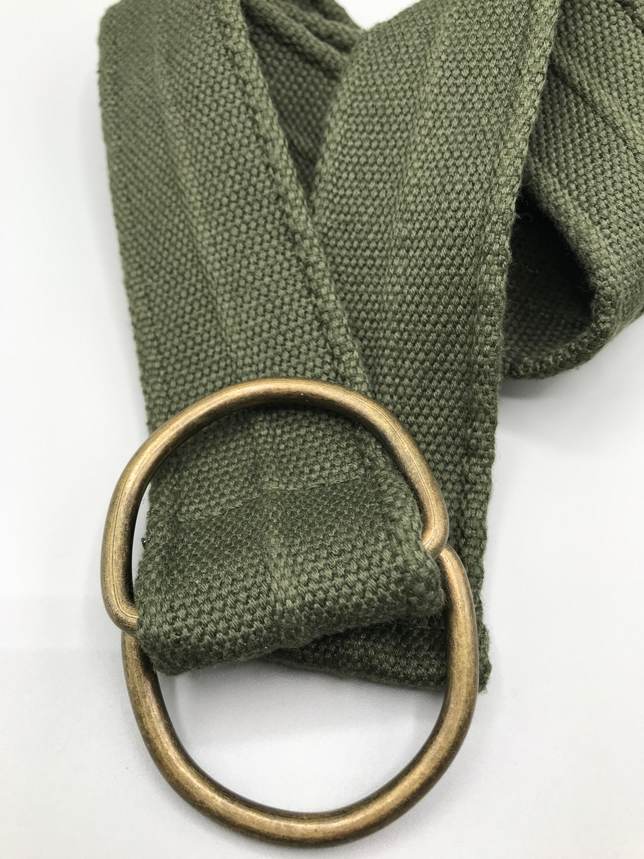 Unisex Canvas Cotton Webbing D- Ring Adjustable Belt - Etsy