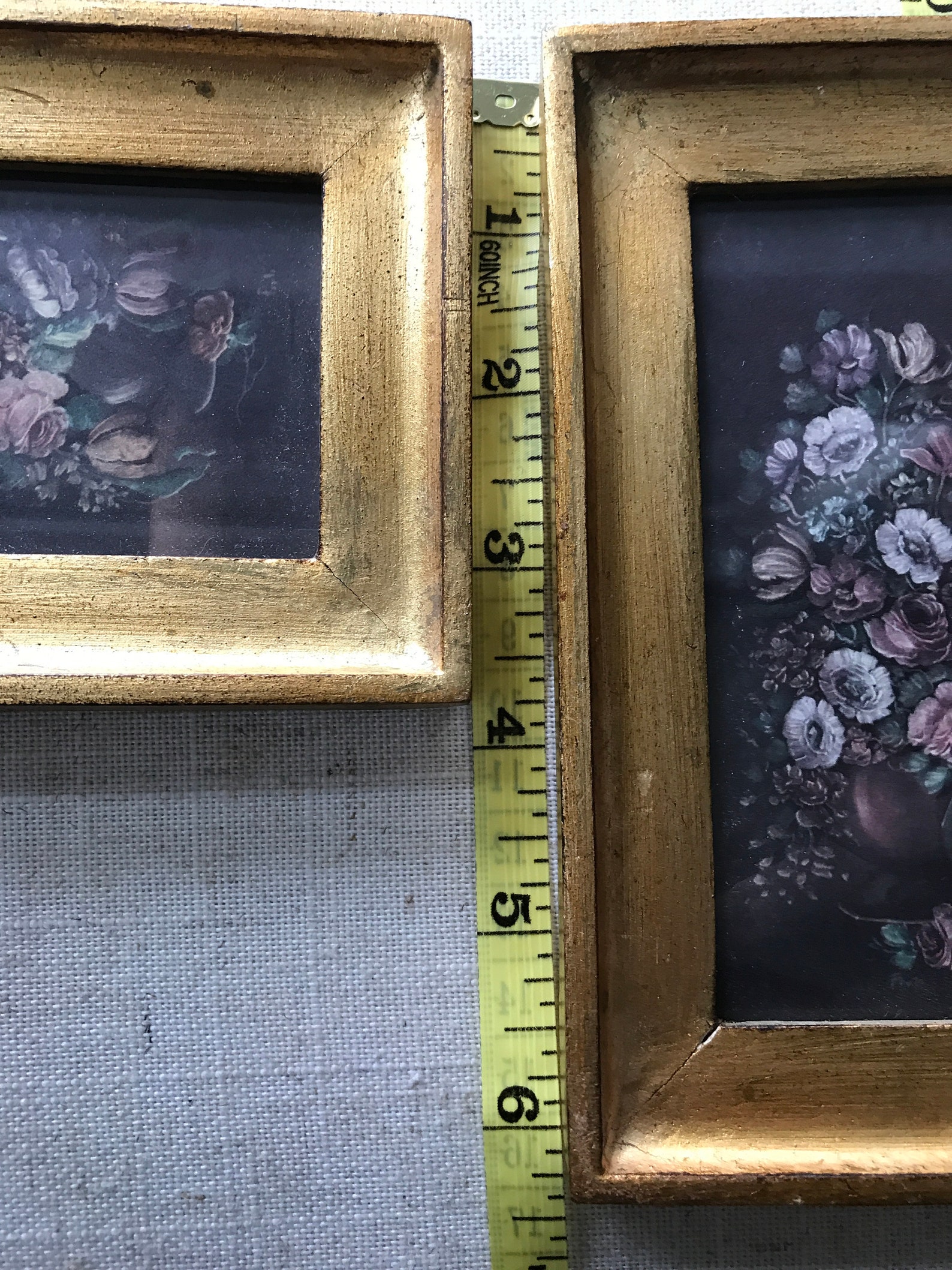 Two Small Vintage Prints, Flemish School Flowers G.B. - Florence Made ...