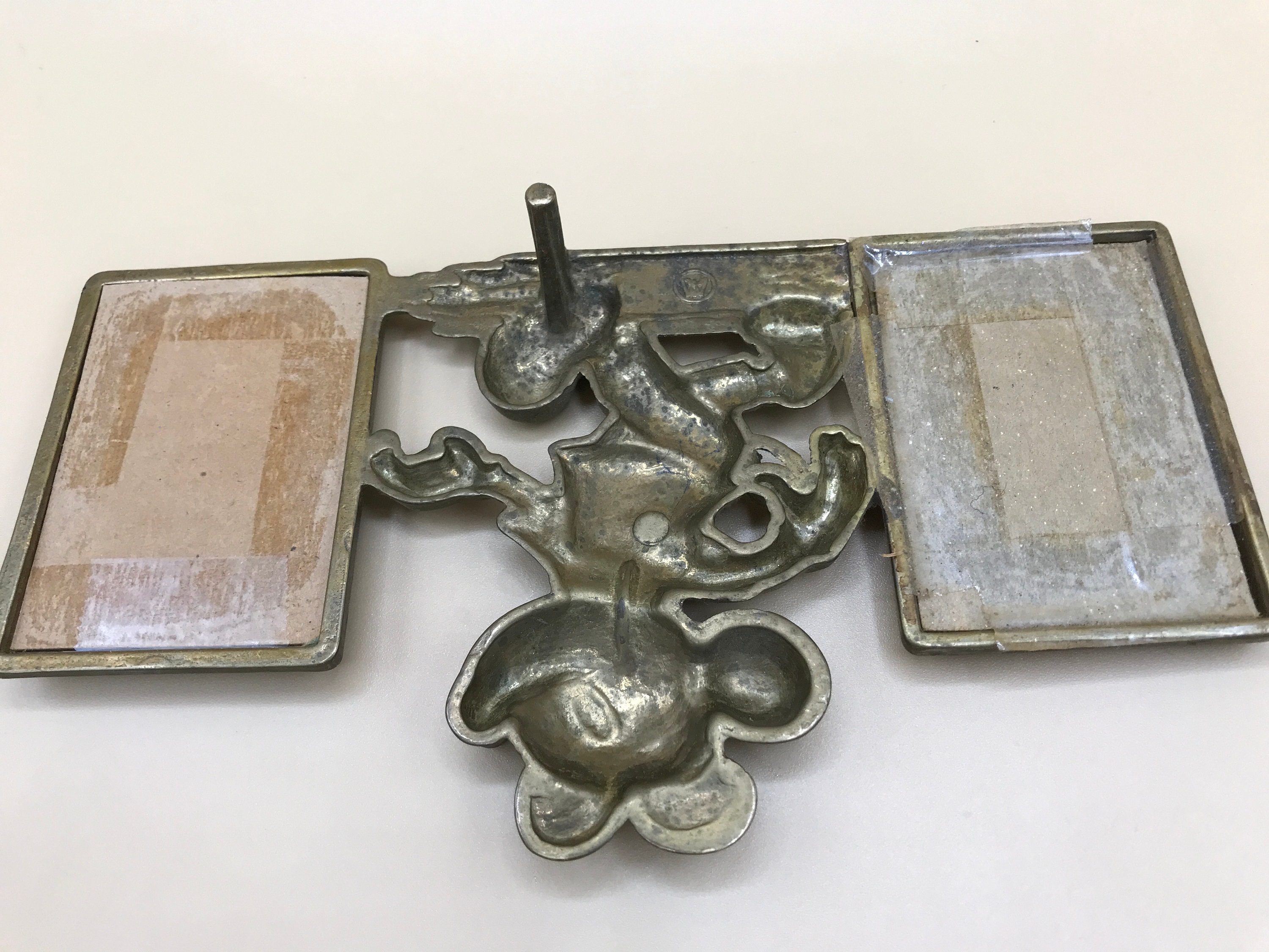 Vintage Brass Mickey Mouse Picture Frame - Etsy