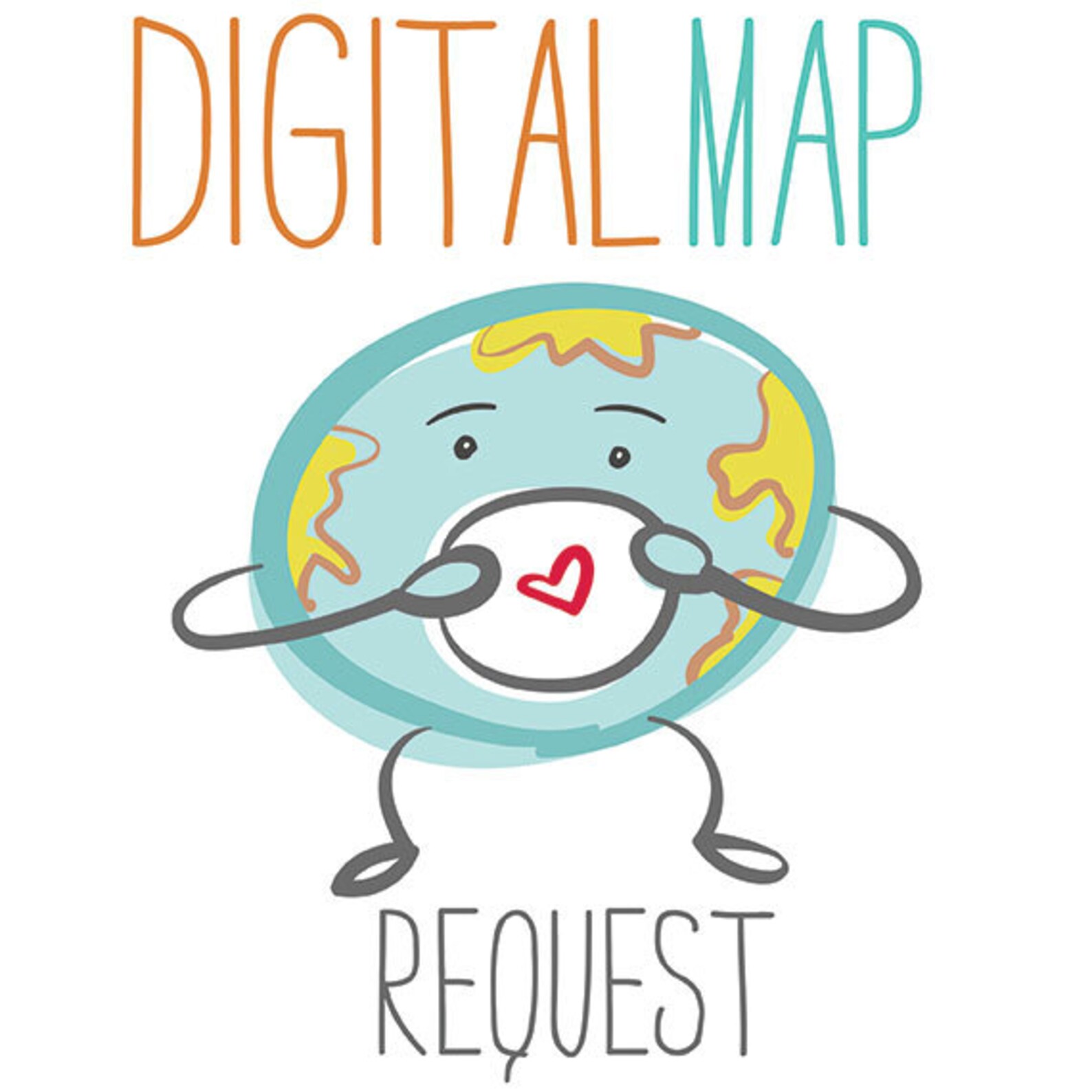 Digital Map File Add On - Etsy
