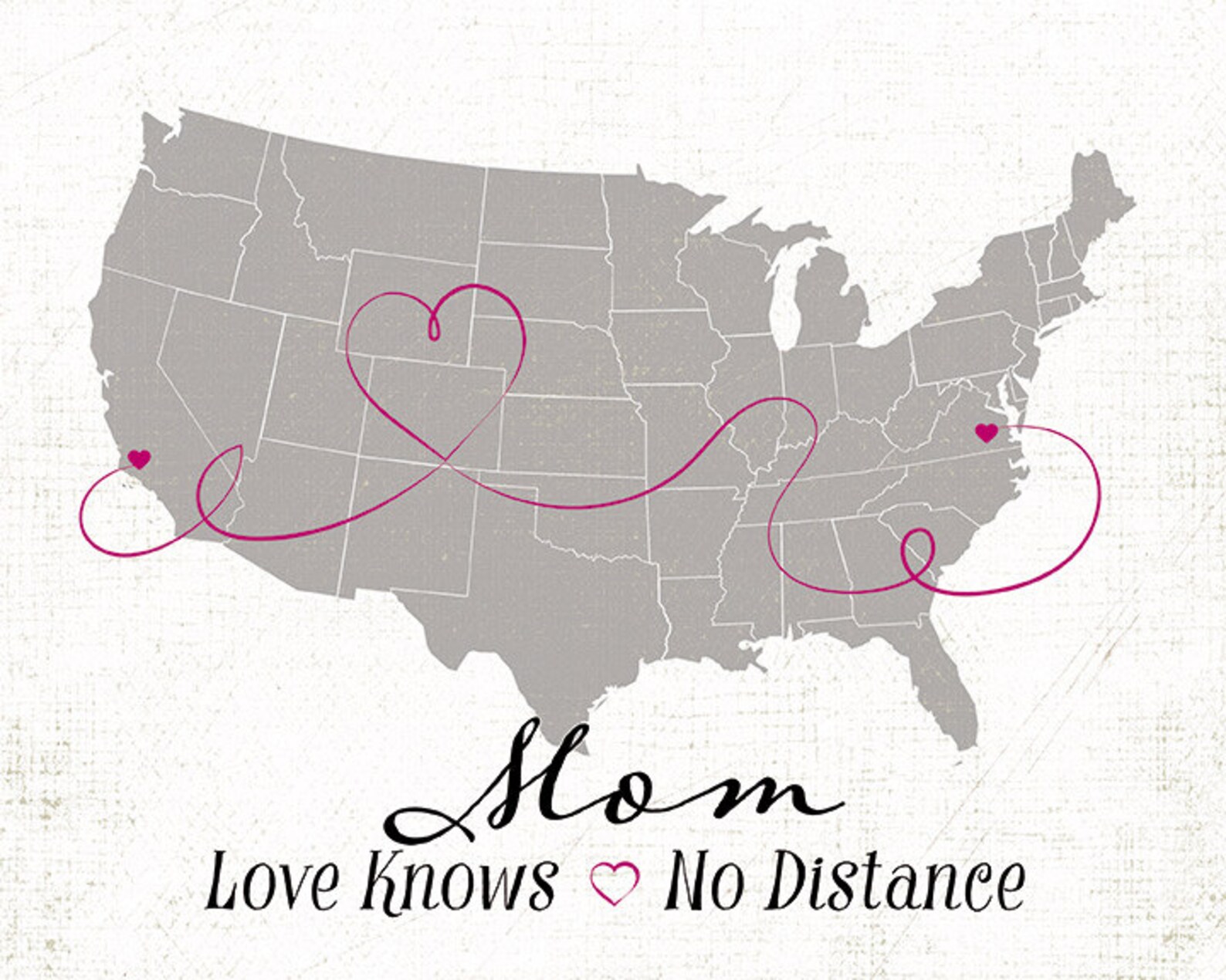Family or Friend Gift, Long Distance Relationship, Long Distance Family ...