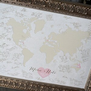 Wedding Map, Wedding Centerpiece, Guestbook Sign In, Wedding Guestbook ...