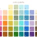 Color Chart Sample Fine Art Paper or Canvas Samples - Etsy