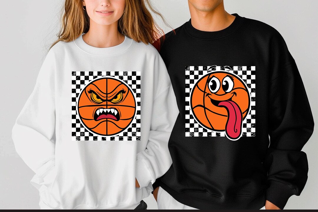 Funny Basketball Faces PNG SVG Bundle, Goofy & Angry Mascot ...