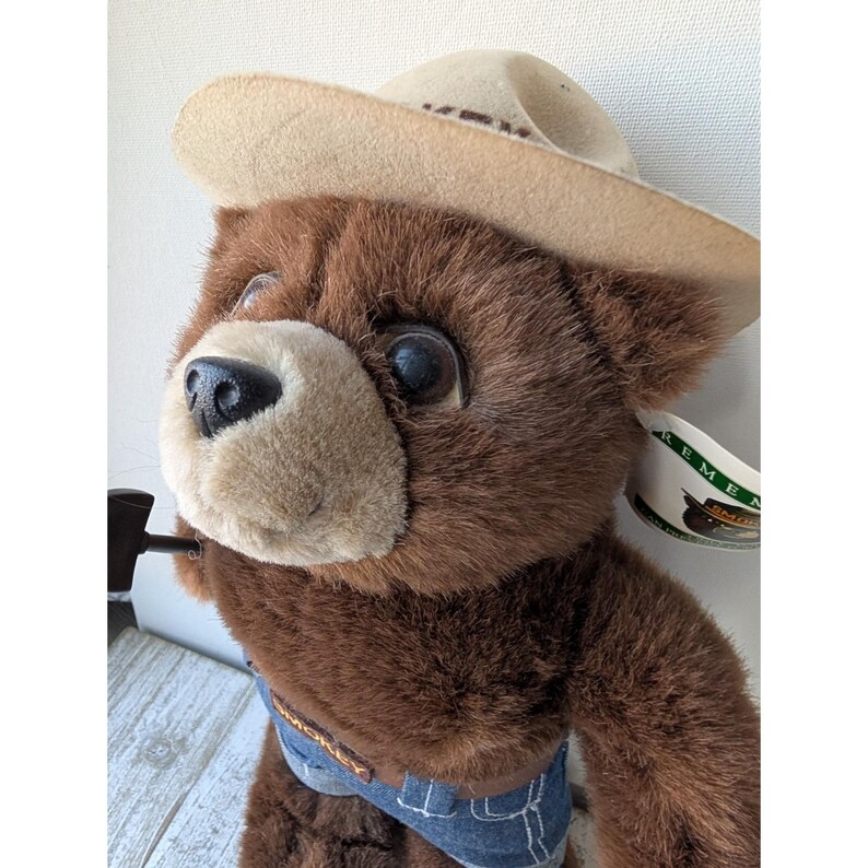Vintage 1994 Talking Smokey the Bear Plush With Hat Shovel and Tag - Etsy