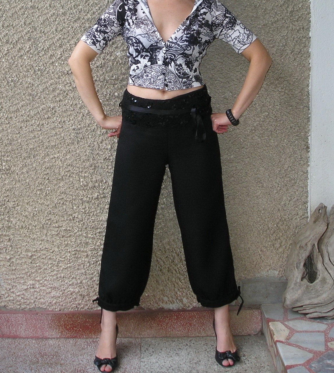 Vintage Formal Lace Waistline Capris Size S-M - Etsy